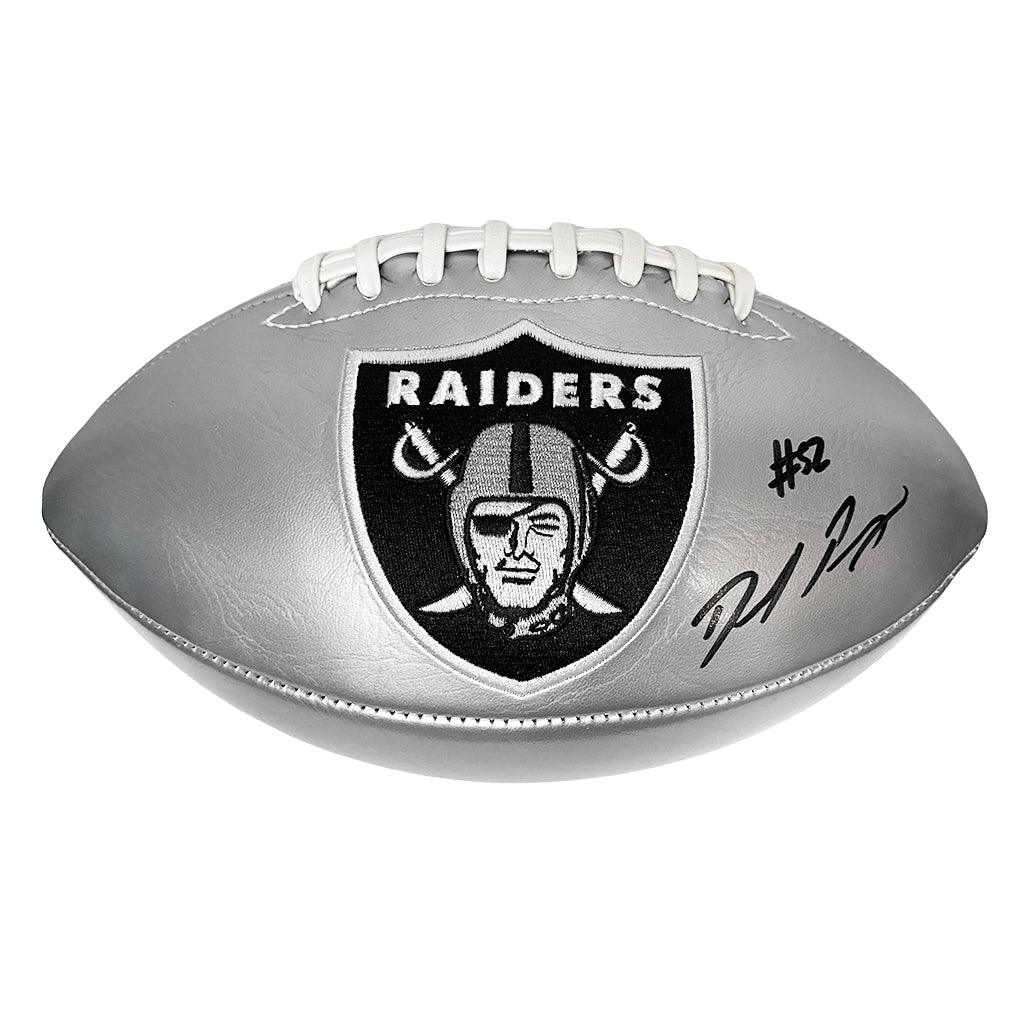 Denzel Perryman Signed Las Vegas Raiders Official NFL Team Logo Silver ...