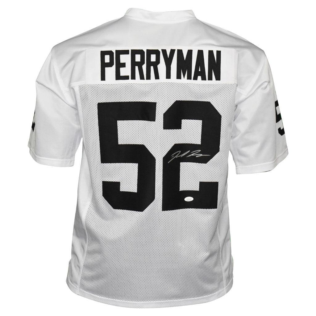 Denzel Perryman Signed Las Vegas White Football Jersey (JSA) — RSA
