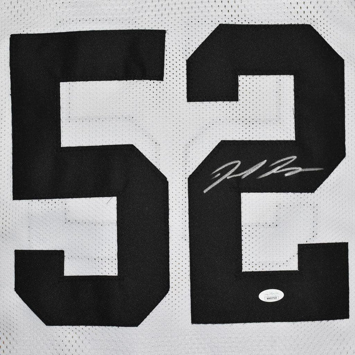 Denzel Perryman Signed Las Vegas White Football Jersey (JSA) — RSA