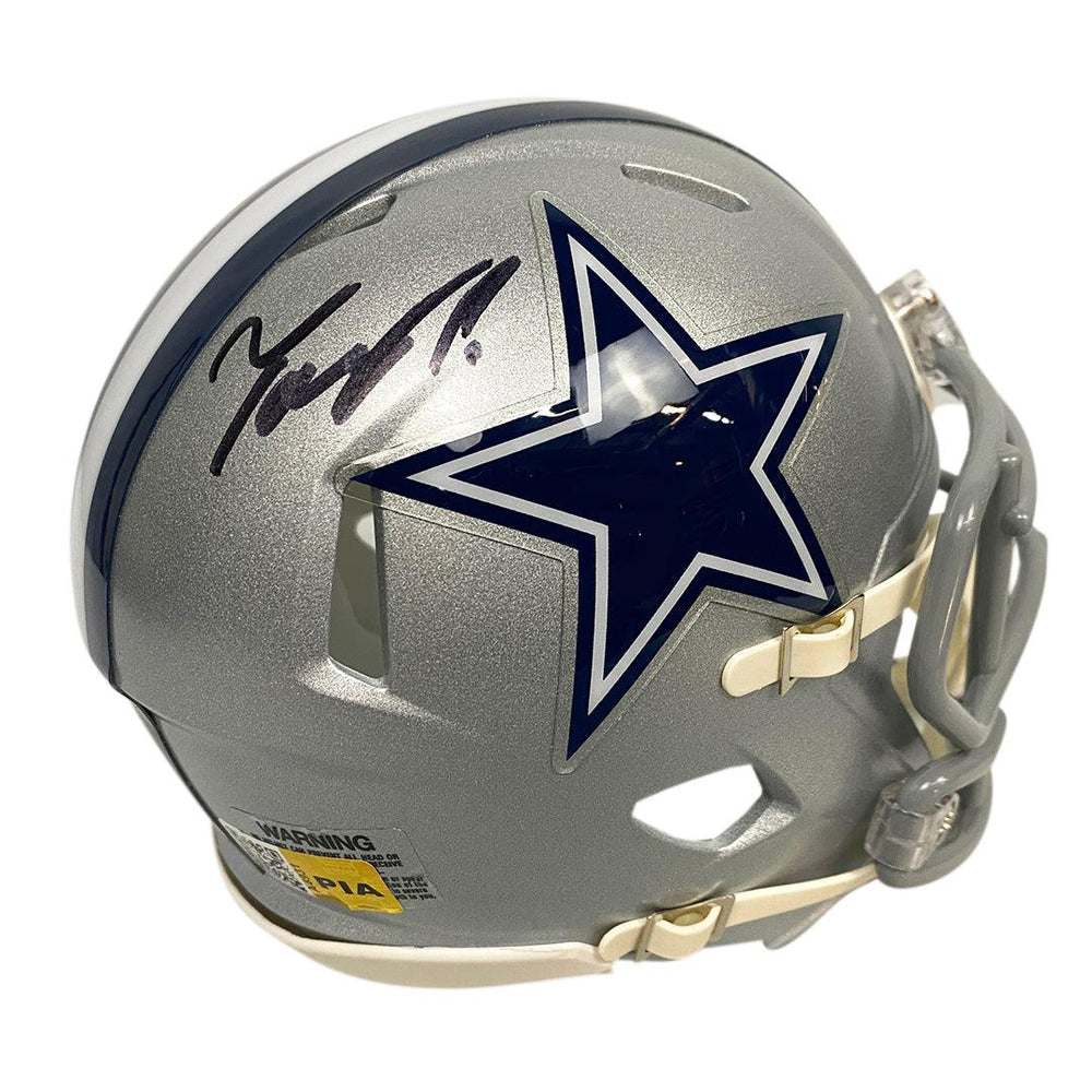 Tony Pollard Signed Dallas Cowboys Speed Mini Replica Football Helmet — RSA