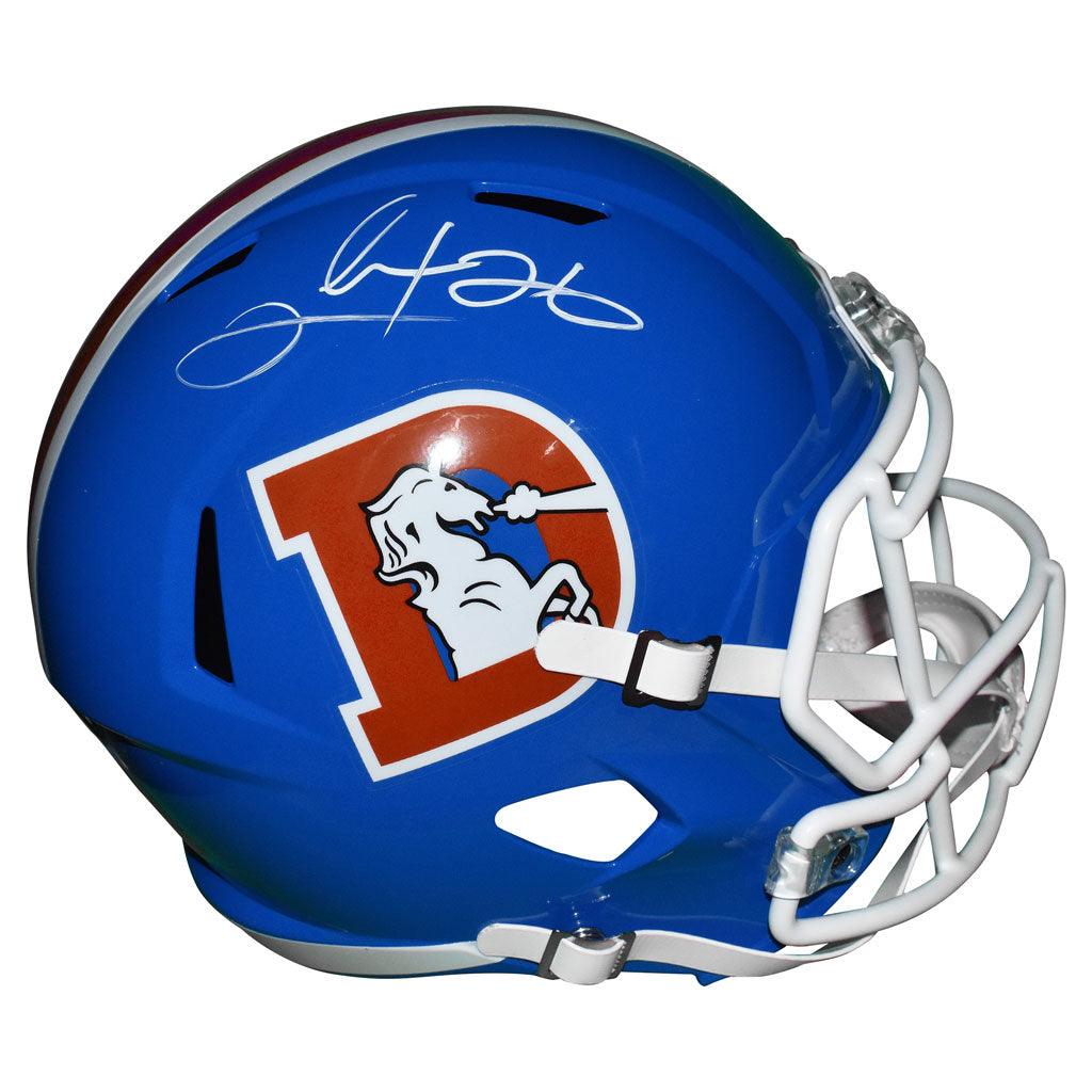 Clinton Portis Signed Denver Broncos Speed Full-Size Replica 1977-92 T ...