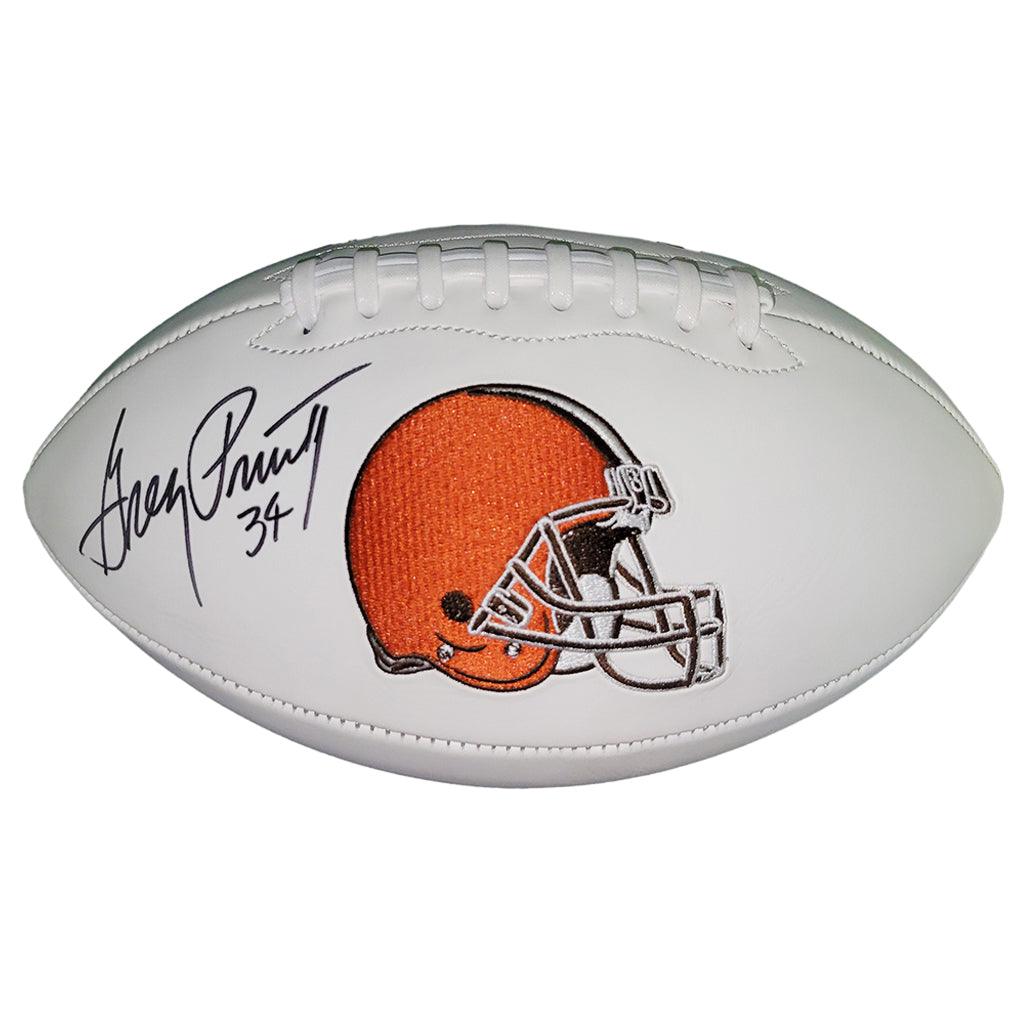 Greg Pruitt Signed Cleveland Browns Official NFL Team Logo Football (J ...