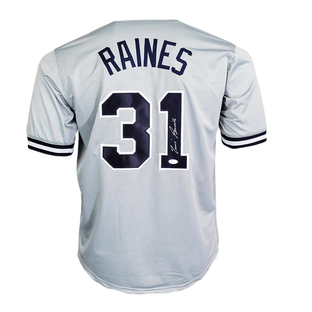 Tim Raines Signed New York Grey Baseball Jersey (JSA) — RSA