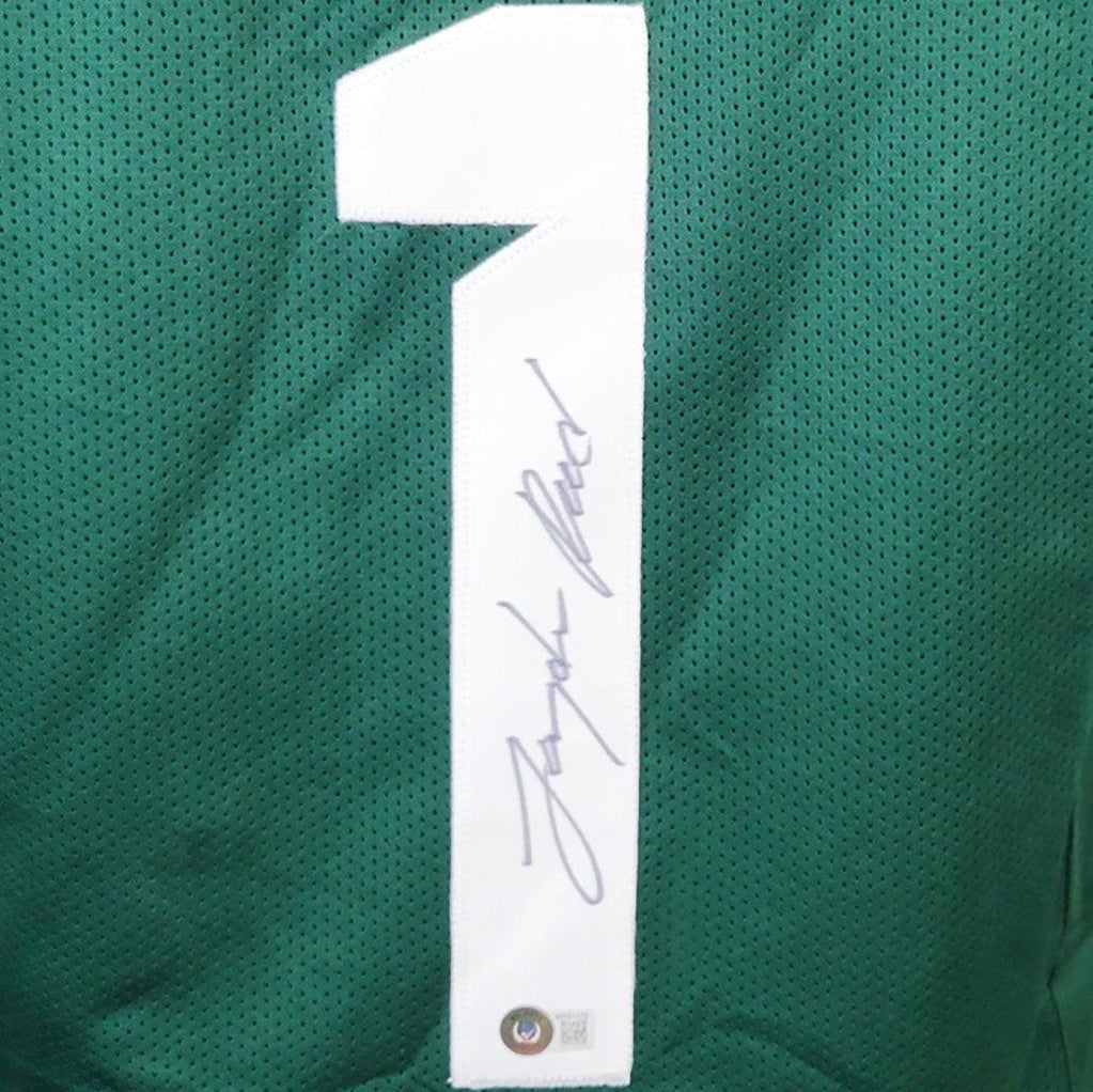 Jayden Reed Signed Michigan State College Green Football Jersey (Becke ...