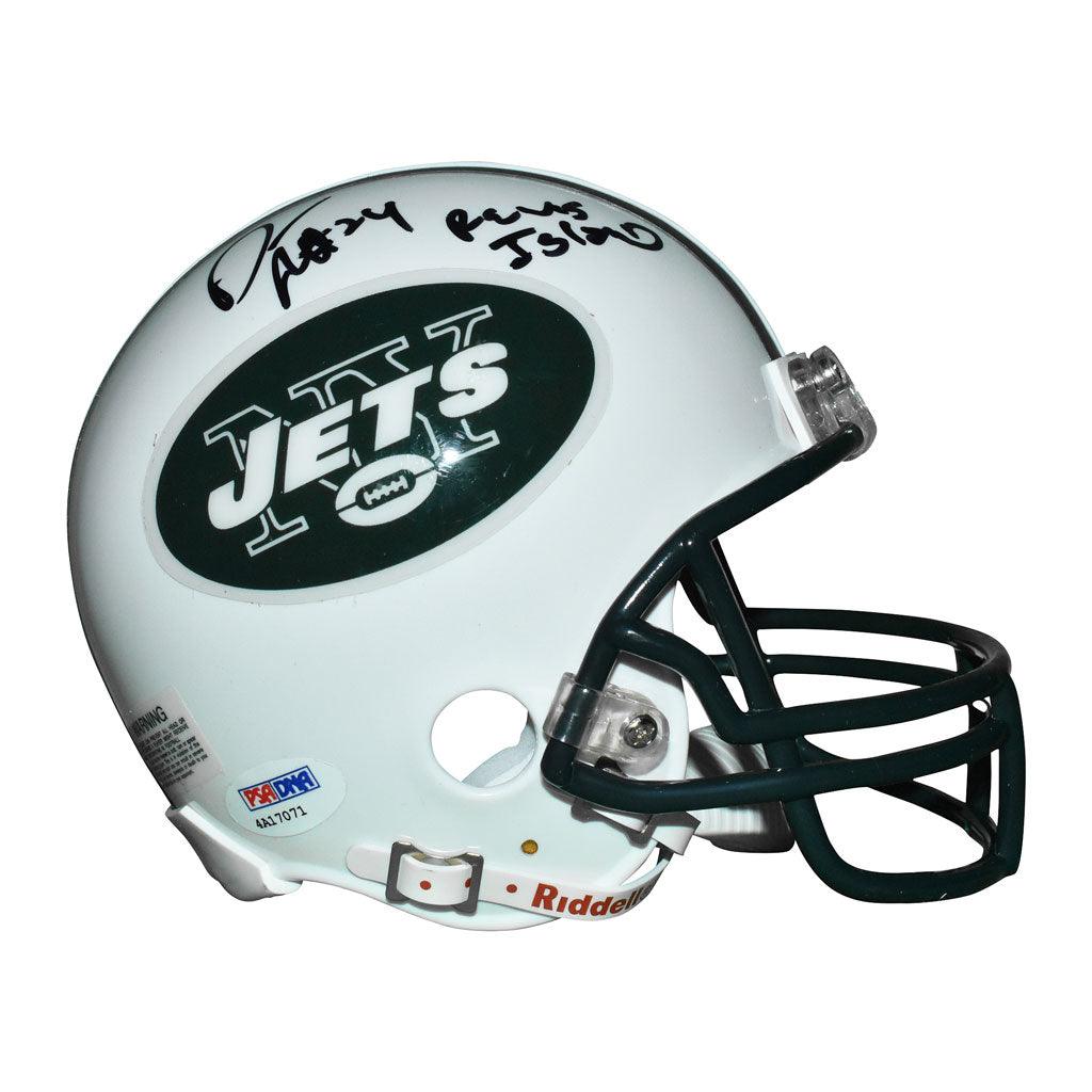 Darrelle Revis Signed Revis Island Inscription New York Jets Mini Repl ...