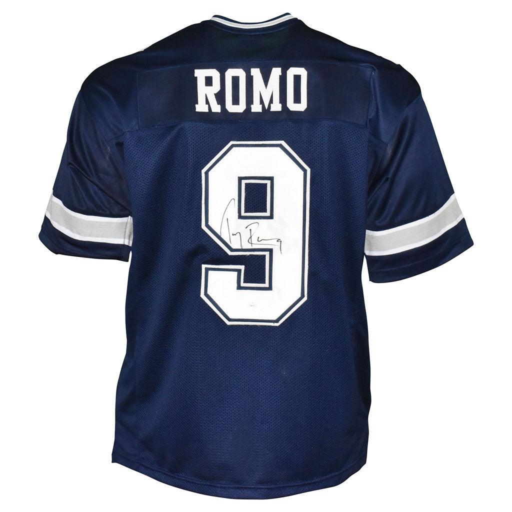 Tony Romo Signed Dallas Pro Blue Football Jersey (JSA) — RSA