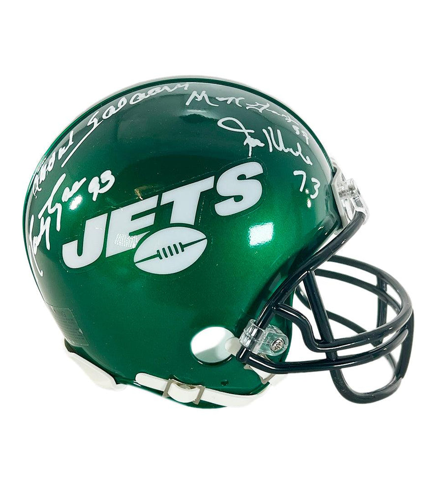 Sack Exchange Signed New York Jets Throwback 1998-2018 Mini Football H ...