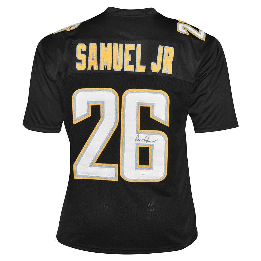 Asante Samuel Jr Signed Los Angeles Black Football Jersey (JSA) — RSA