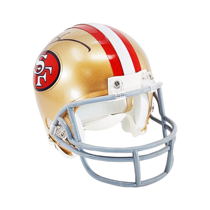 Deion Sanders Signed San Francisco 49ers Throwback 1964-95 Mini Footba ...