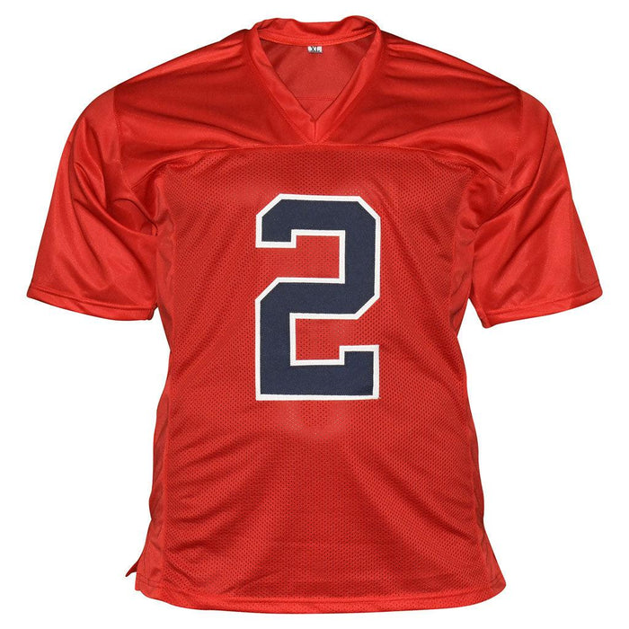 Shedeur Sanders Signed Jackson State College Red Football Jersey (JSA ...