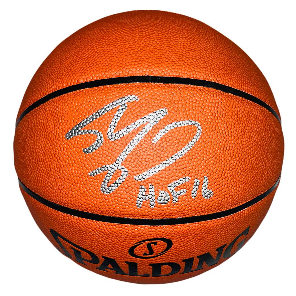 Shaquille O'Neal Signed HOF '16 in Silver Ink Spalding NBA Silver Seri ...