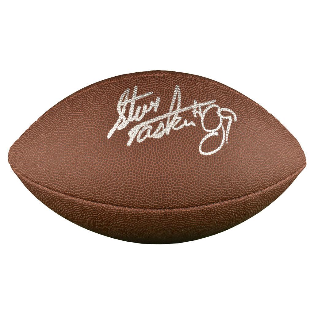 Steve Tasker Signed Wilson Official NFL Replica Football (JSA) — RSA