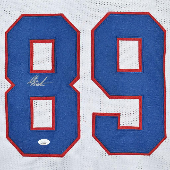 Steve Tasker Signed Buffalo Pro White Football Jersey (JSA) — RSA