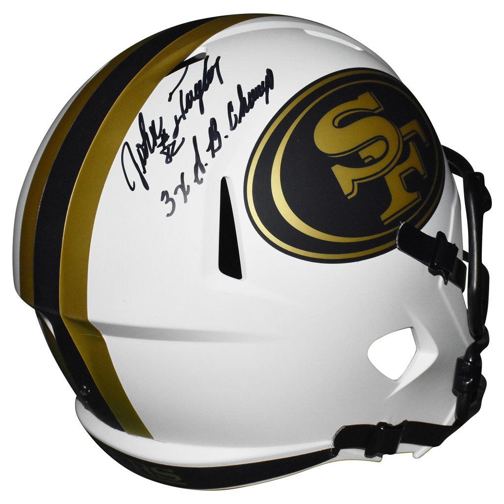 John Taylor Signed 3x Super Bowl Champs Inscription San Francisco 49er ...