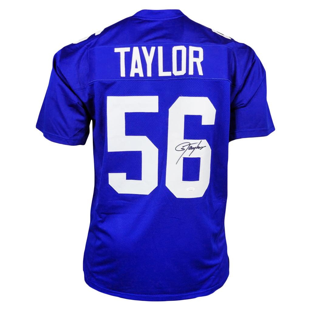 Lawrence Taylor Signed New York Blue Current Style Football Jersey (JS ...