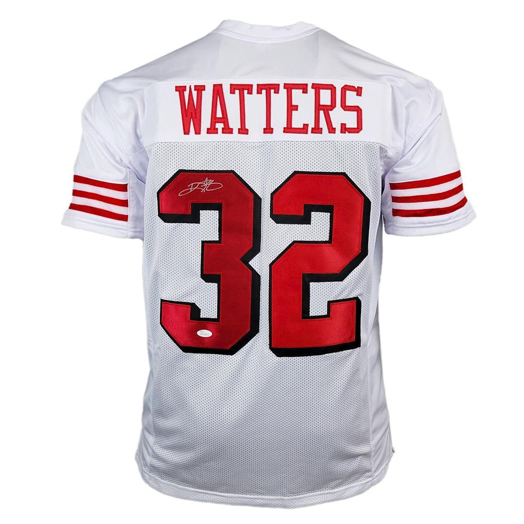 Ricky Watters Signed San Francisco White Football Jersey (JSA) — RSA