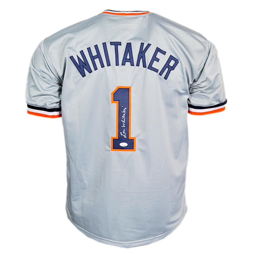 Lou Whitaker Signed Detroit Grey Baseball Jersey (JSA) — RSA