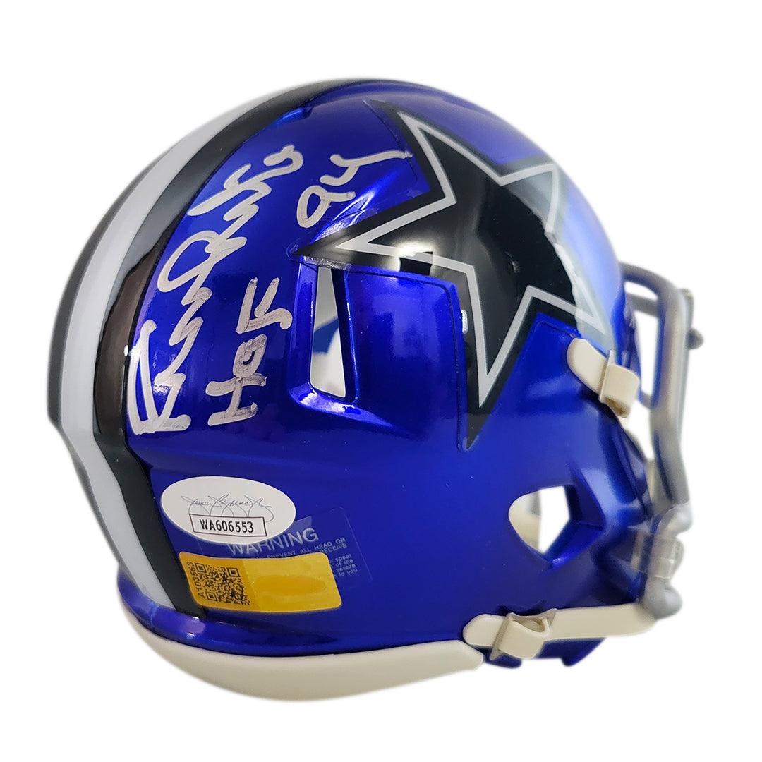 Randy White Signed HOF 94 Inscription Dallas Cowboys Flash Speed Mini — RSA