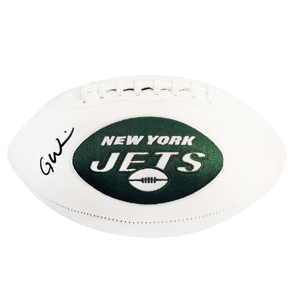 Garrett Wilson Signed New York Jets Official NFL Team Logo Football (J ...