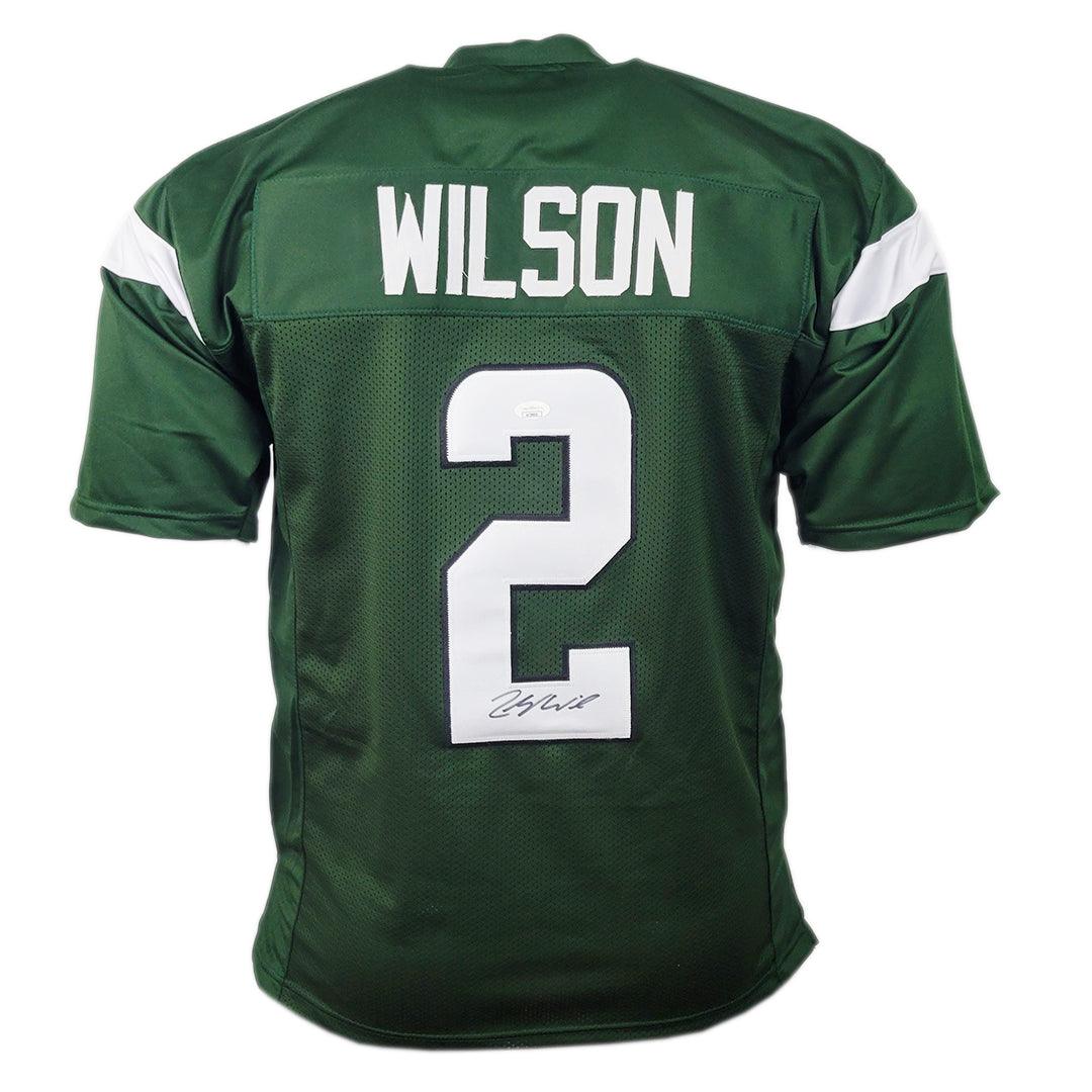 Zach Wilson Signed New York Green Football Jersey (JSA) — RSA